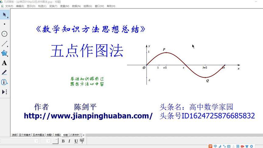 画板讲解五点做图法