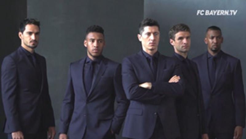 拜仁球星变身帅气男模 为新赛季拍摄宣传照