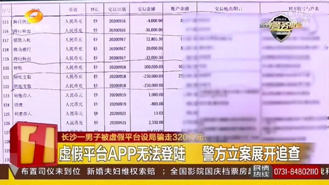 微信好友拉进私募战队群!长沙男子被设局骗走320多万元!