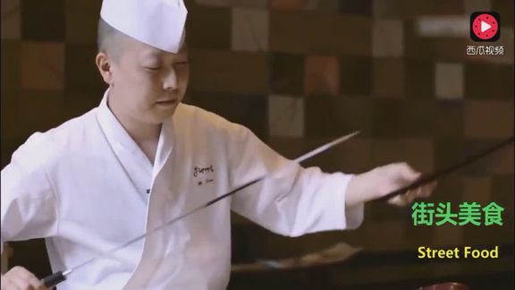 世界上最牛的刀工师傅,这个日本的寿司师傅手上功夫简直变态