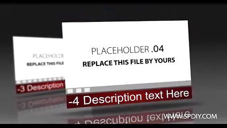 [AE模板]简洁的图片展示翻转效果模板