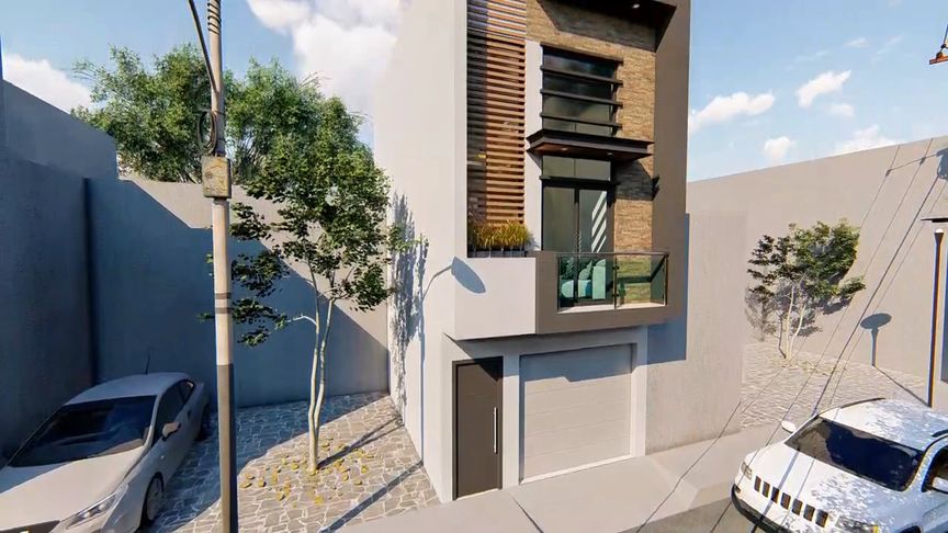 小面宽三层别墅设计,再也不用担心宅基地小了