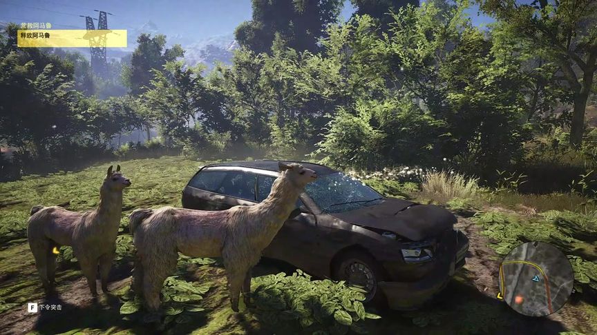 荒野旅游模拟器:发现两只草泥马朝我的车吐口水