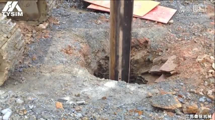 泰信机械(TYSIM)KR125A小型旋挖钻机入岩施工 几年的老机器还如此...