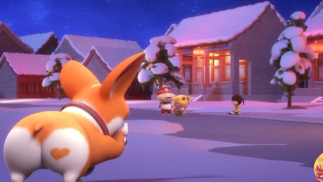 卡酷动画春晚:大家共同对抗病毒,寻找年兽,能否夺回五色雪花