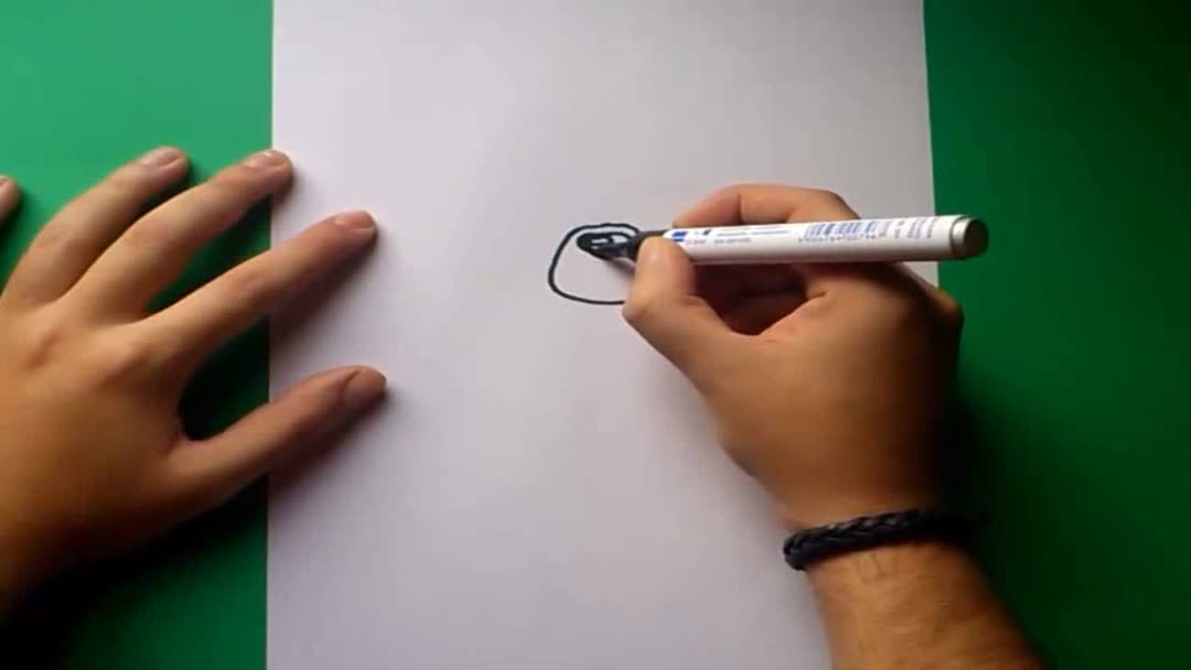 幼儿简笔画 画一只呆萌小熊熊 创意美术绘画