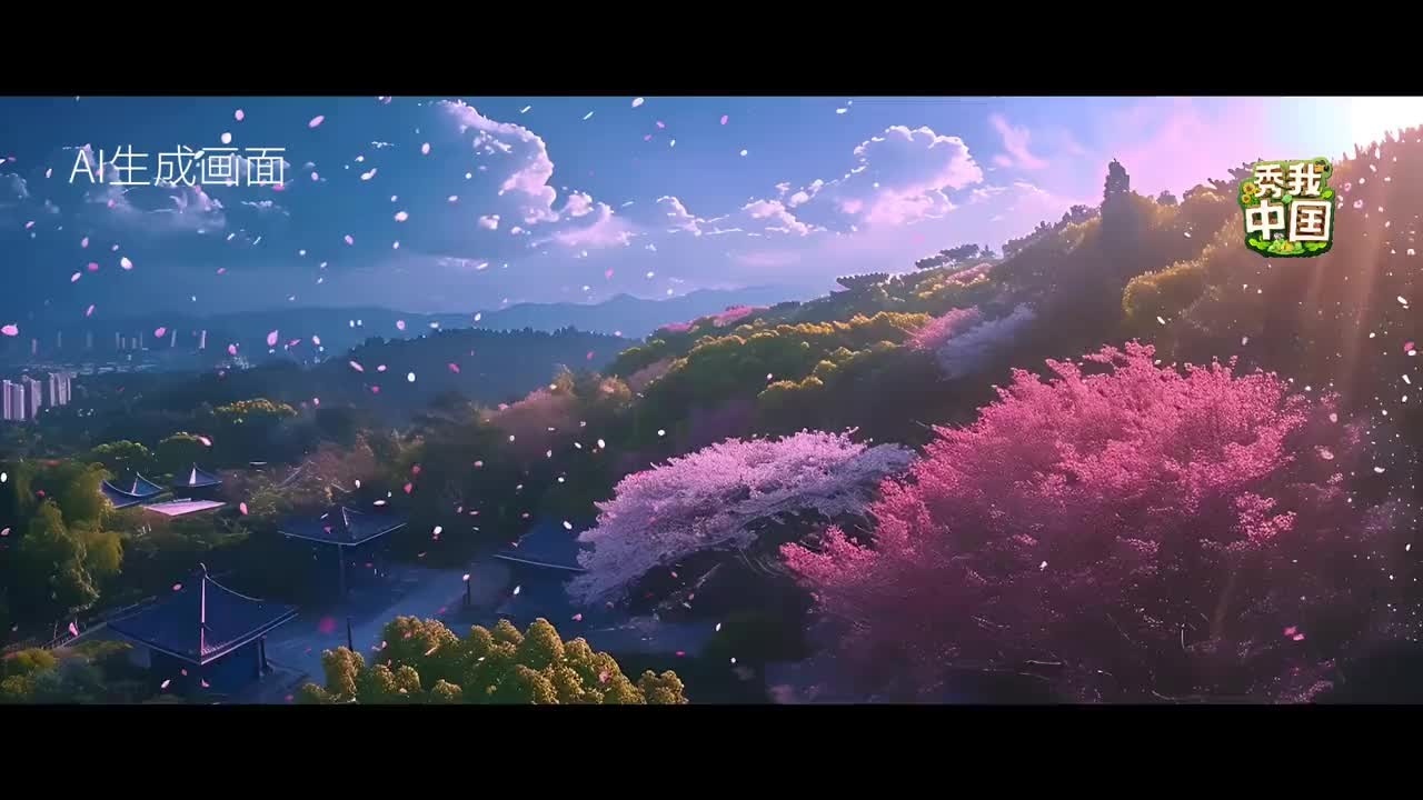 绝美!Ai视角赏武汉樱花,每一帧都是屏保!每年3月至4月,都是武汉最美的...