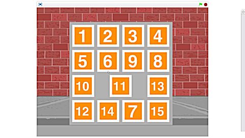 Scratch 猫坊传奇 | vol.38 数字华容道