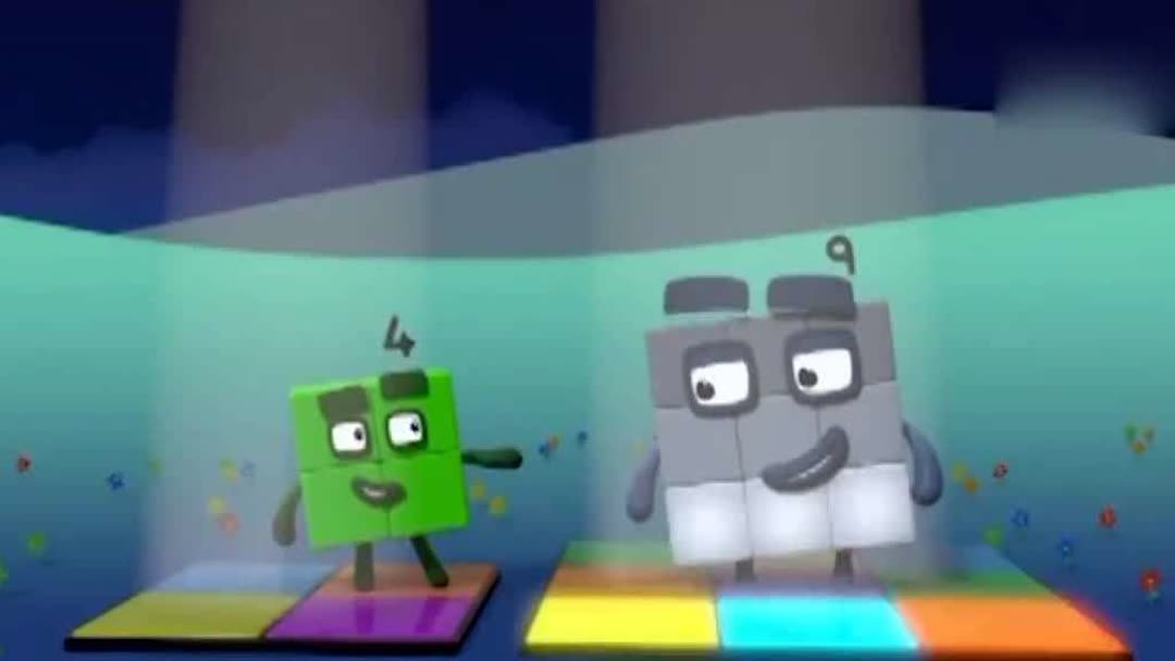 数字积木英语动画 一起来做个正方形 学数数 启蒙益智动画