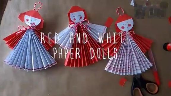 可爱的手工纸娃娃制作