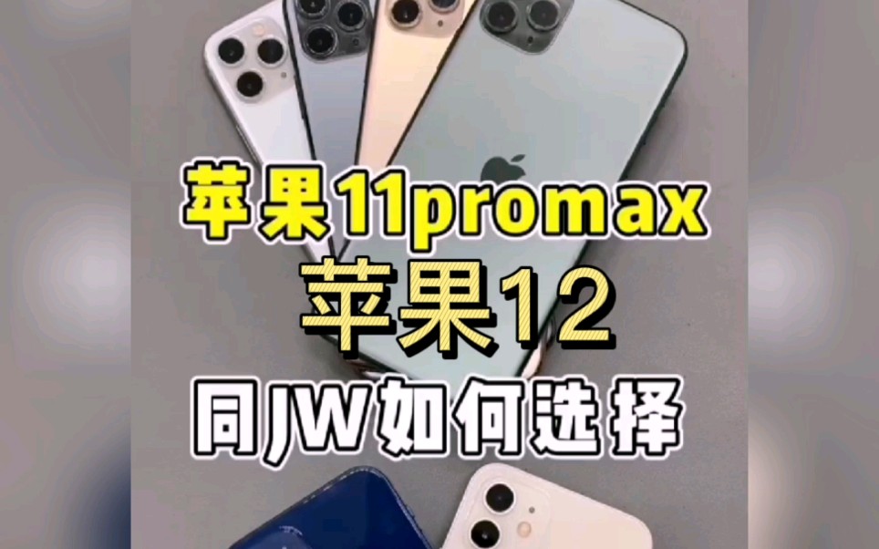苹果11promax与苹果12,同价位,要怎么选购?