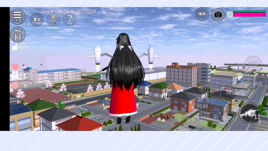 樱花校园模拟器 打章鱼ߐ