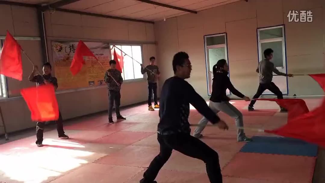 陇西崛起武术培训班之舞旗花絮