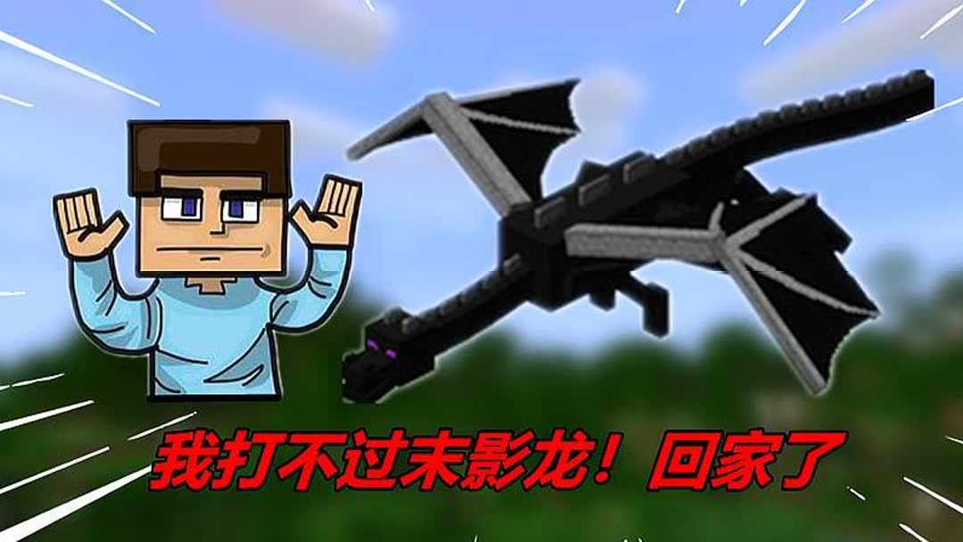 振金贝爷生存101:振金麻花不敌末影龙,只能灰溜溜地回家了