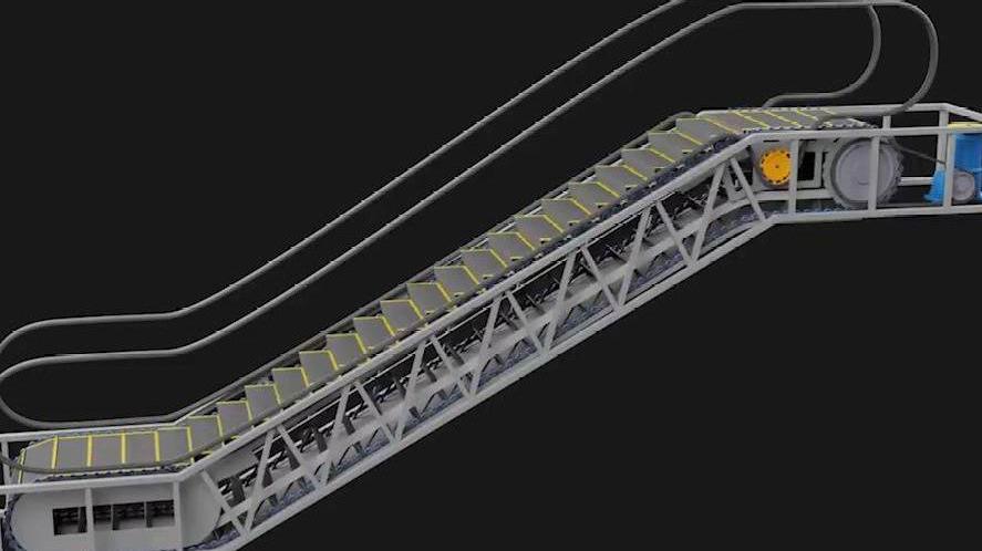 自动扶梯的构造和原理是什么?3D演示工作全过程,看完涨知识了