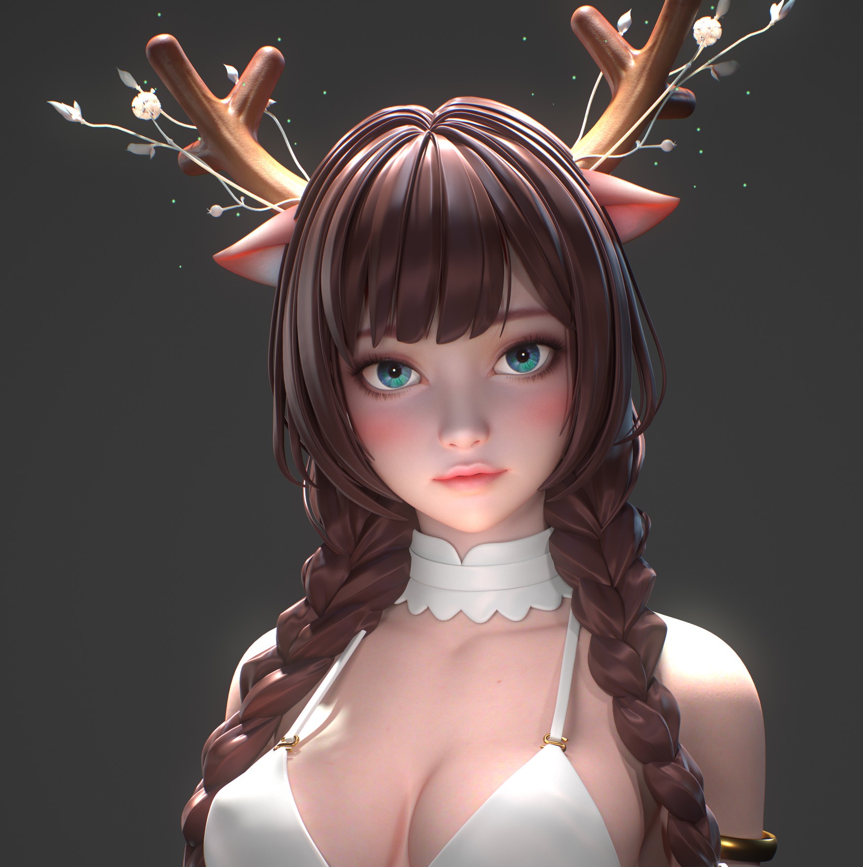 水中月映眼前人 