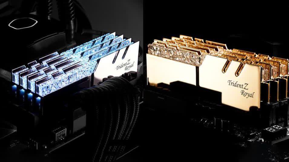 ...了我的想象力 G.Skill推出带有水晶的幻光戟Z皇家系列DDR4内存条