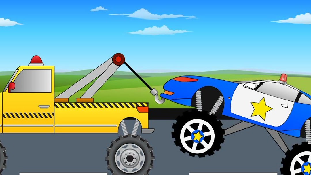 动画世界拼搭汽车和火车玩具