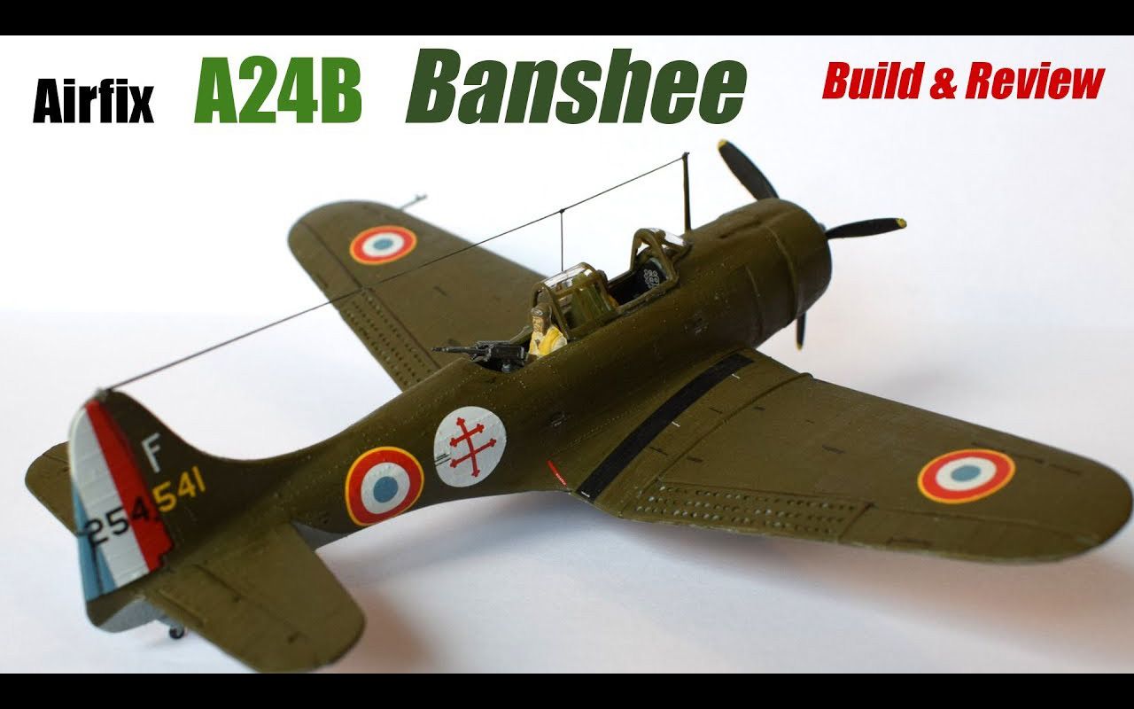 1比72比例道格拉斯SBD-5俯冲轰炸机模型制作教程