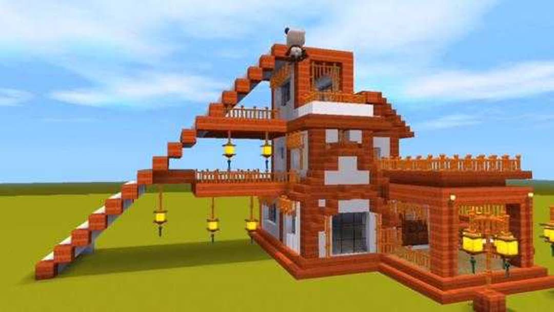 迷你世界 大型古风阁楼 有人说你还在建房子 都没有给你关注