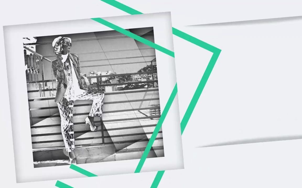 时尚幻灯片拆分效果AE模板