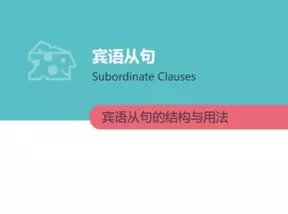 宾语从句的结构与用法