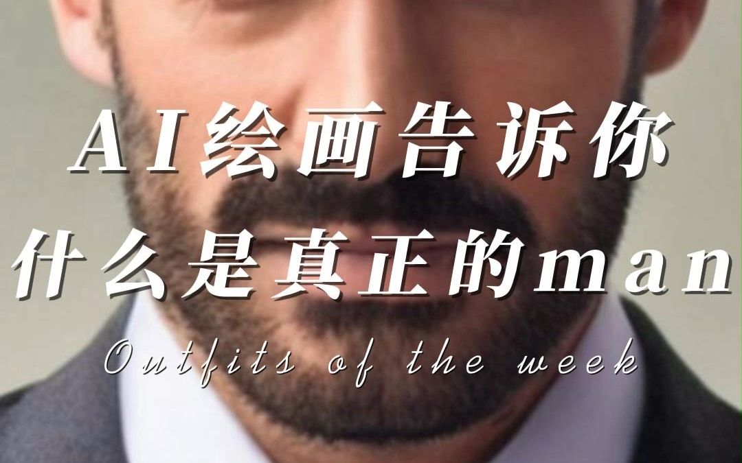 让AI绘画告诉你什么是一个真正的man#AI绘画 #软件分享 #真正的男人