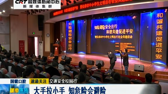 交通安全校园行:大手拉小手 知危险会避险