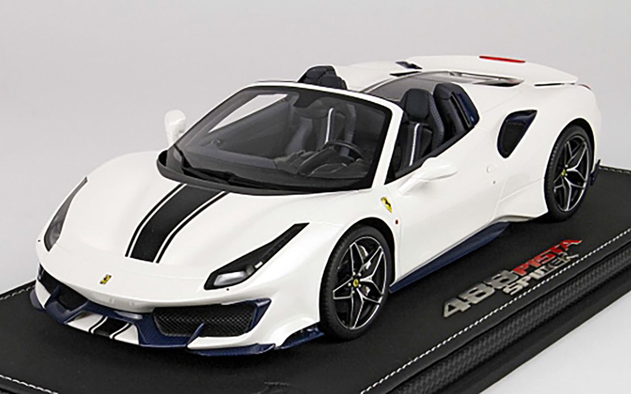【汽车模型】BBR 1:18 法拉利 PISTA Spider 白