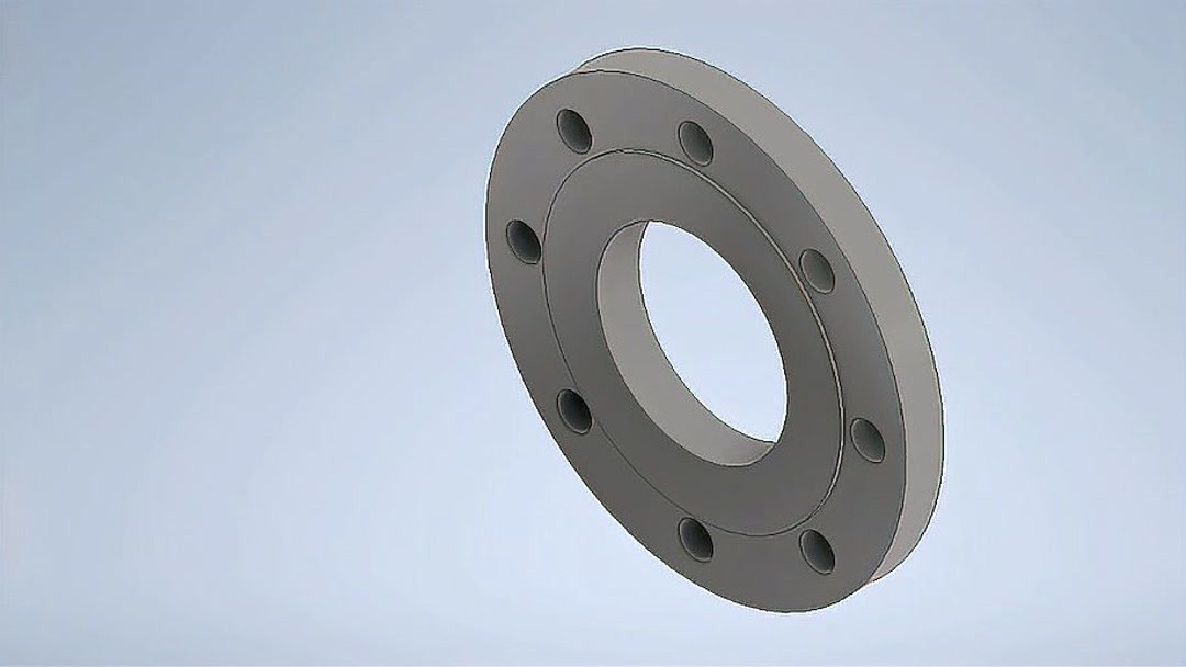 2分钟看懂inventor拉伸制作法兰三维模型,保证有要人问背景音乐