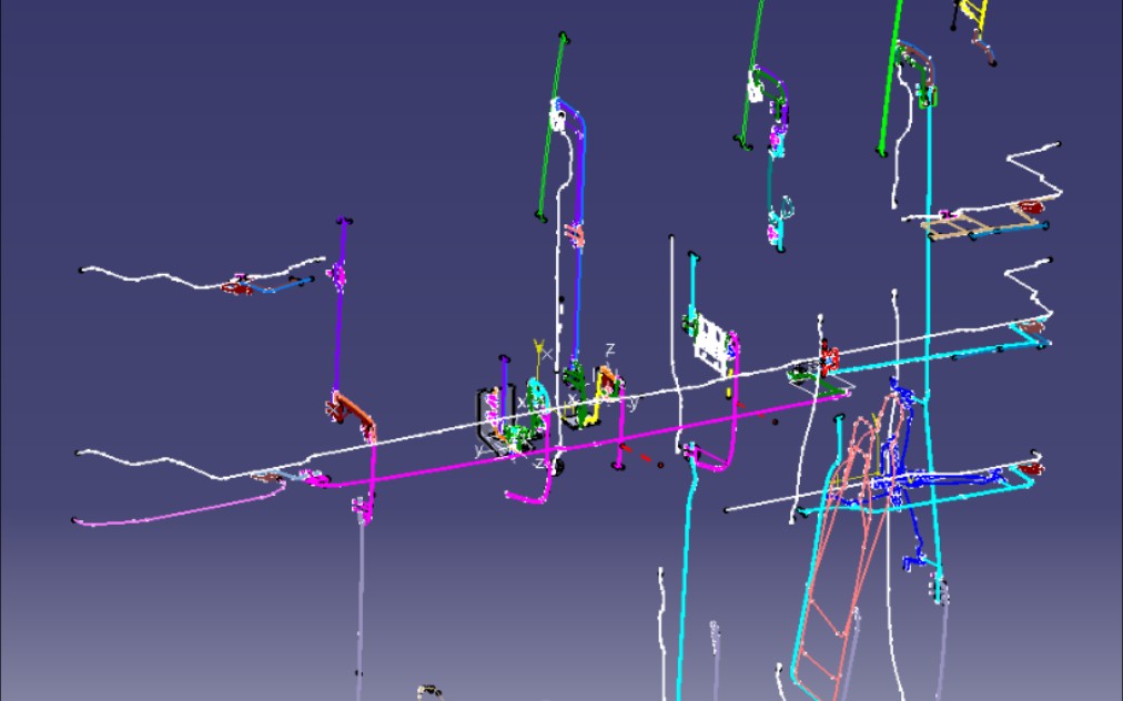 CATIA汽车门饰板局部三件安装设计。