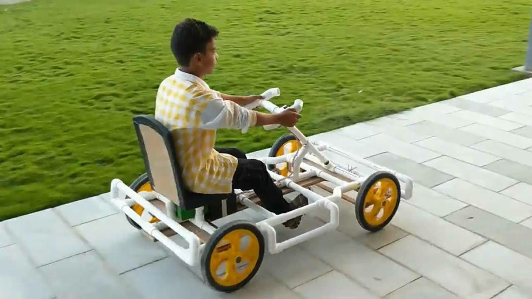 厉害了!看牛人如何打造一辆电动卡丁车