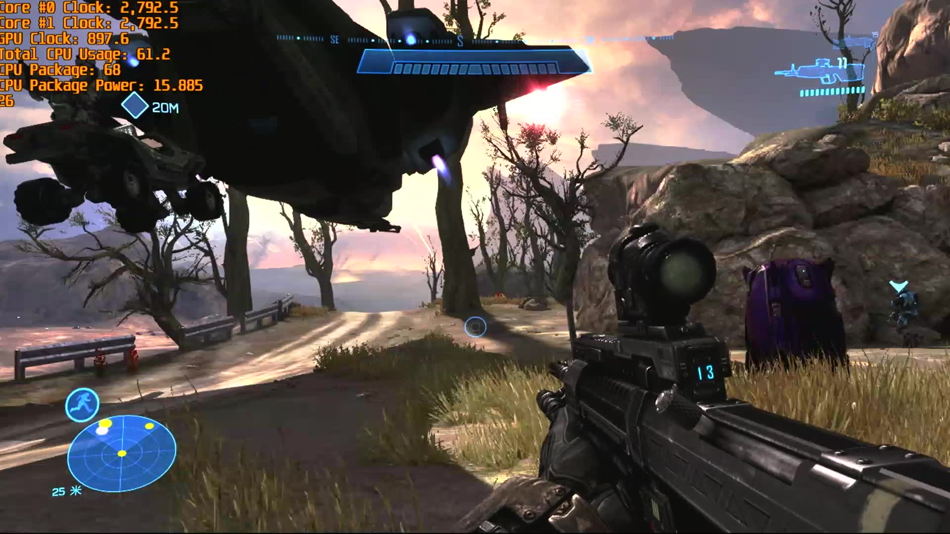 光环:致远星——GPD WIN 2 硬改7Y54处理器挑战游戏高特效第五十七期