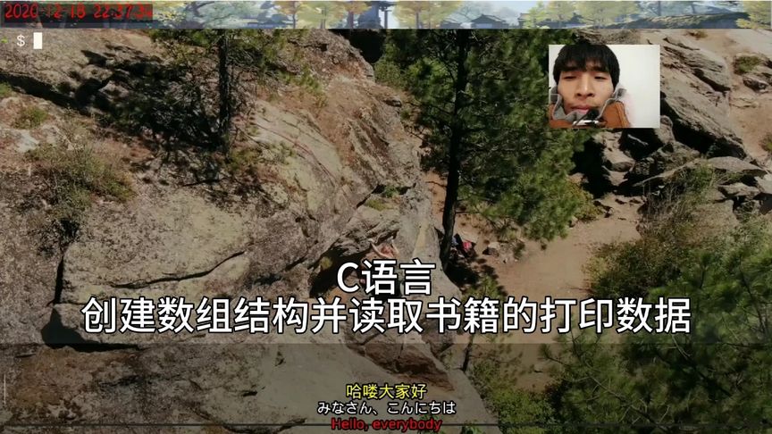 C语言,创建数组结构并读取书籍的打印数据