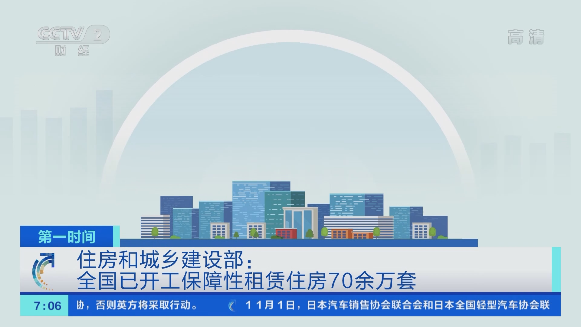 [第一时间]住房和城乡建设部:全国已开工保障性租赁住房70余万套
