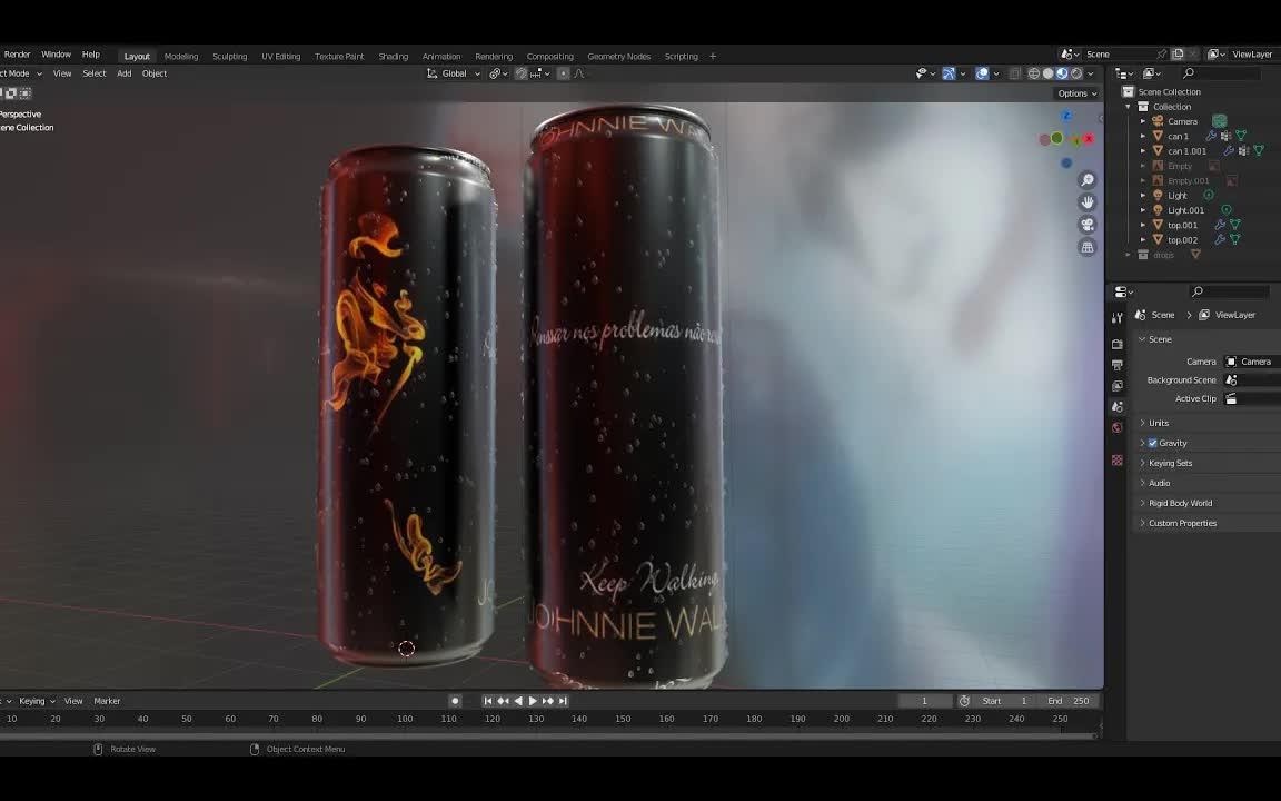 iBlender中文版插件Drop It 教程饮料罐在Blender中使用贝塞尔曲线 3_ ...