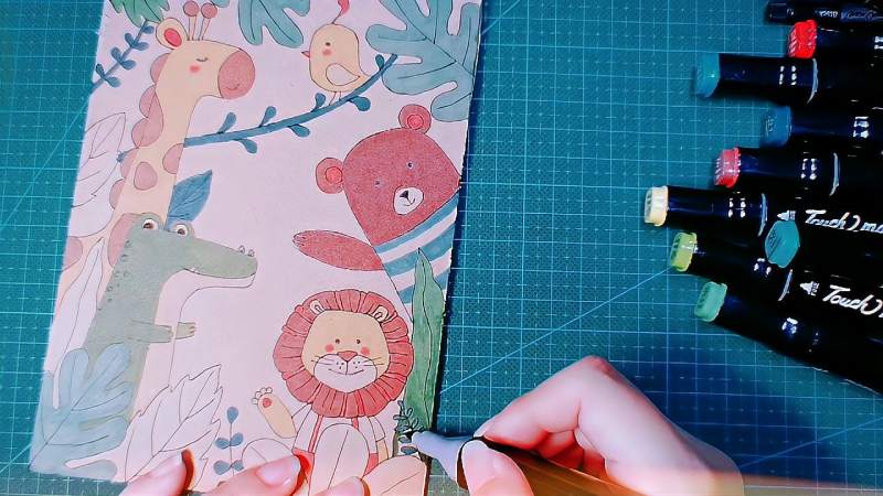 手绘森林动物园,可爱的卡通动物世界