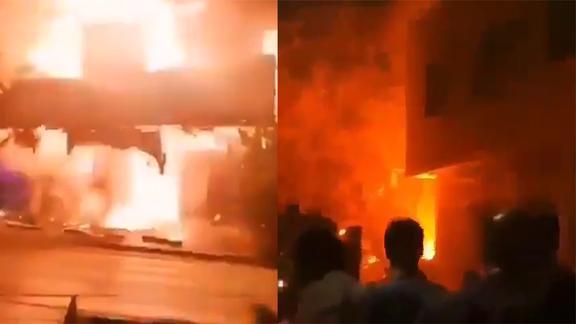 伊朗德黑兰西部发生大规模爆炸,火光染红夜空