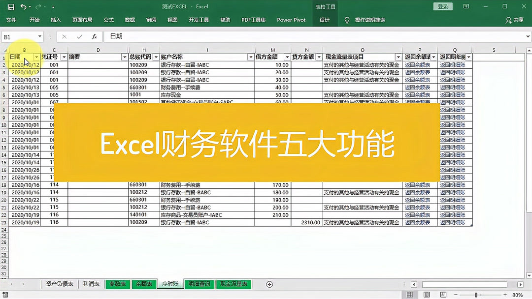 财务软件五大功能,模板免费下载学习