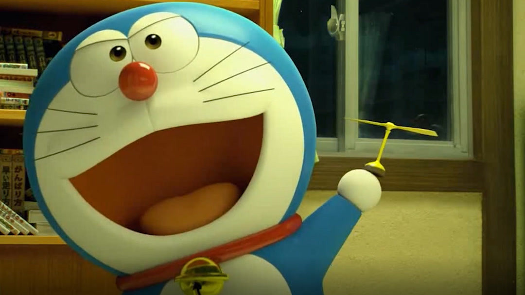哆啦A梦:大雄带上竹蜻蜓外出,被这个神奇玩具,吓得不敢动弹