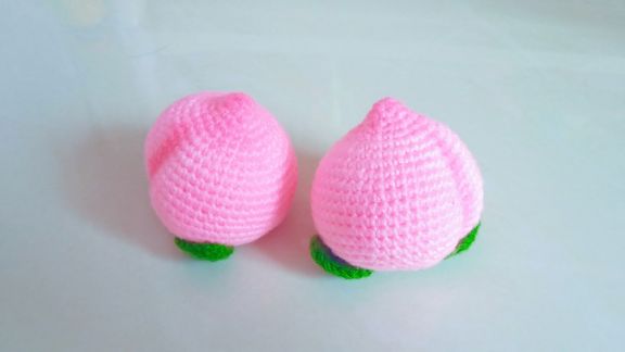 准备好毛线,我教你钩织这款粉嫩的水蜜桃,零基础教程(一)