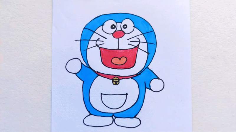 机器猫简笔画怎么画