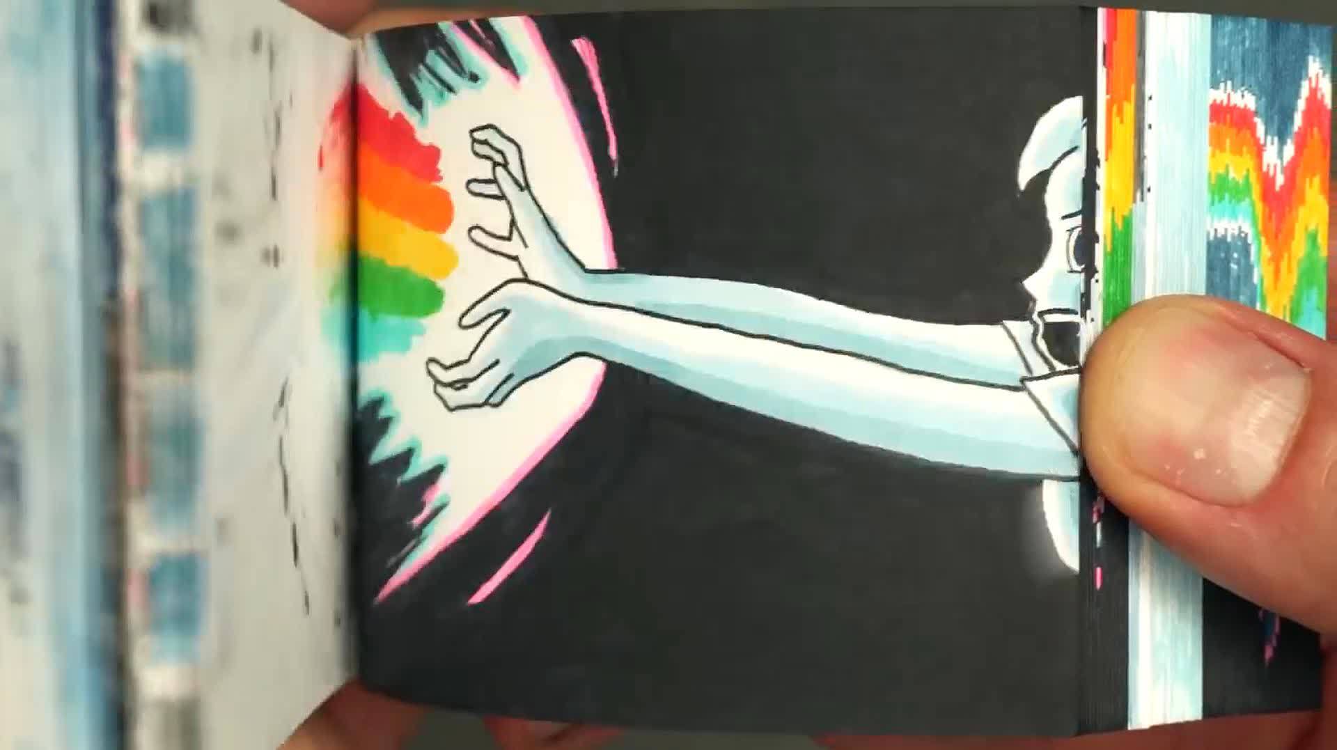 老外耗时35天制作手翻书,成品厚达20厘米,看完不得不服!