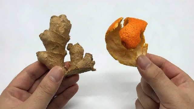 橘子皮加生姜泡水喝,太厉害了!解决了多数人的烦恼