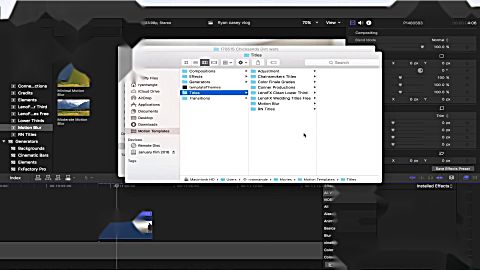 FCPX动态模糊插件 制作人物拖影效果 Vlog常用效果