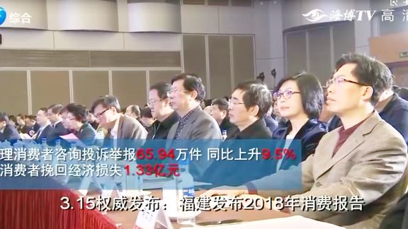 信用让消费更放心!福建发布2018年消费报告,挽回损失1.33亿元