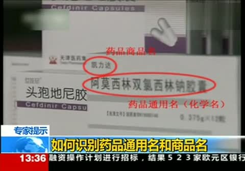 如何识别药品通用名和商品名