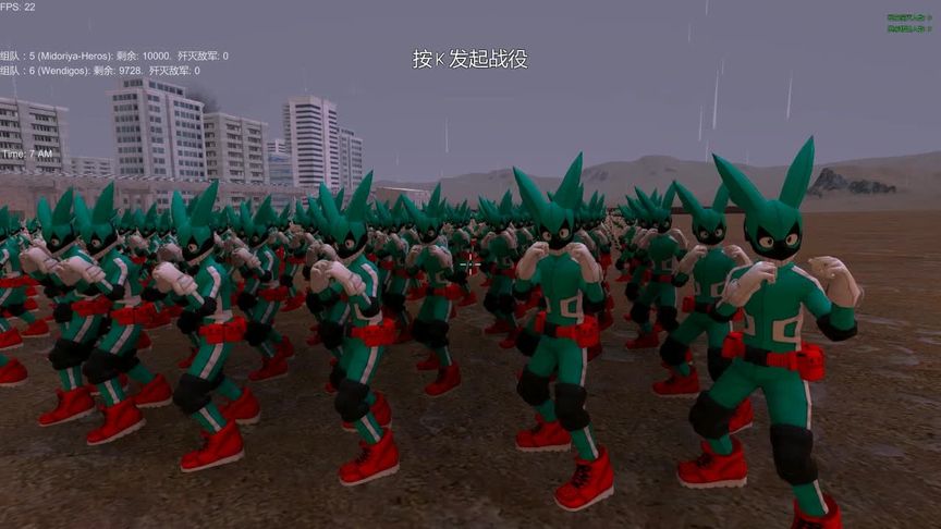 果果解说 史诗战争模拟器 一万功夫小子对战一万鹿头怪 !