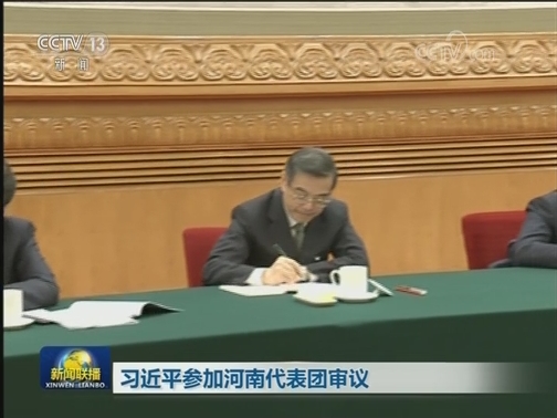 [视频]习近平参加河南代表团审议