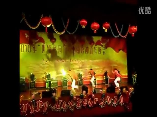 大型武术表演少林武术太极功夫扇表演